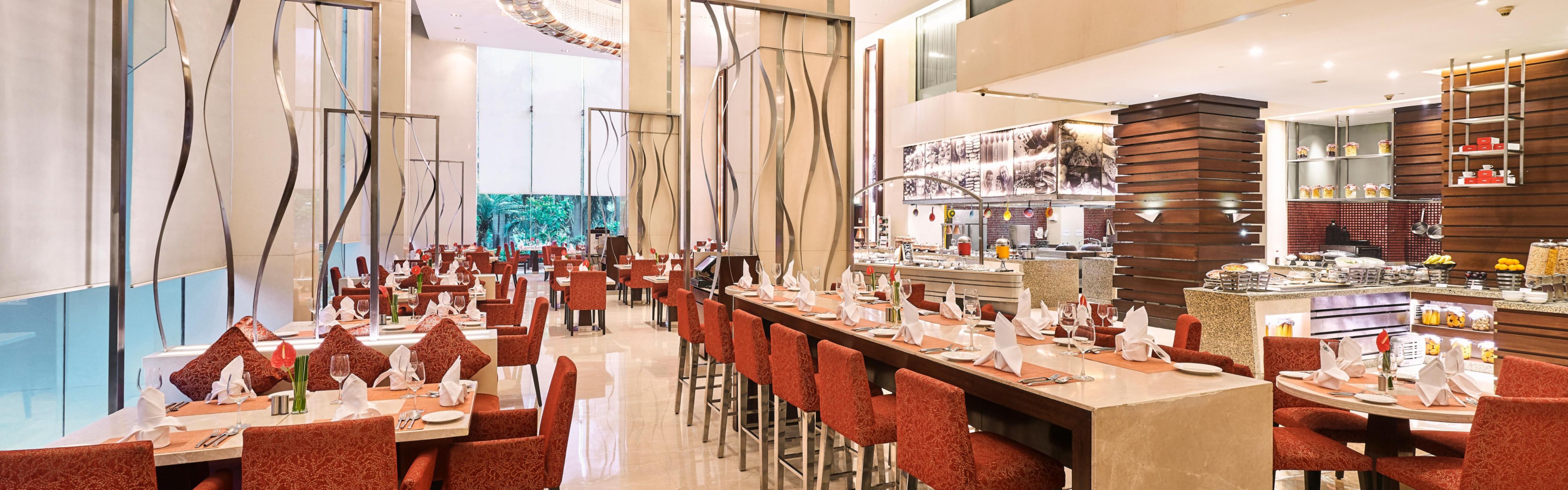 A contemporary multi-cuisine All-Day Dining Restaurant.